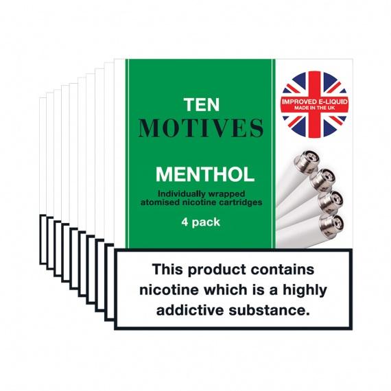 Edinburgh Vapes - 10 Motives Menthol Flavour Refills | Cartridges